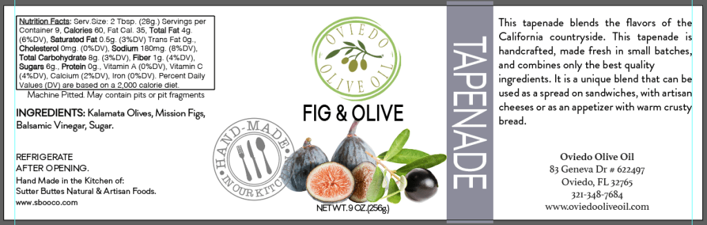 Fig & Olive Tapenade | Oviedo Olive Oil